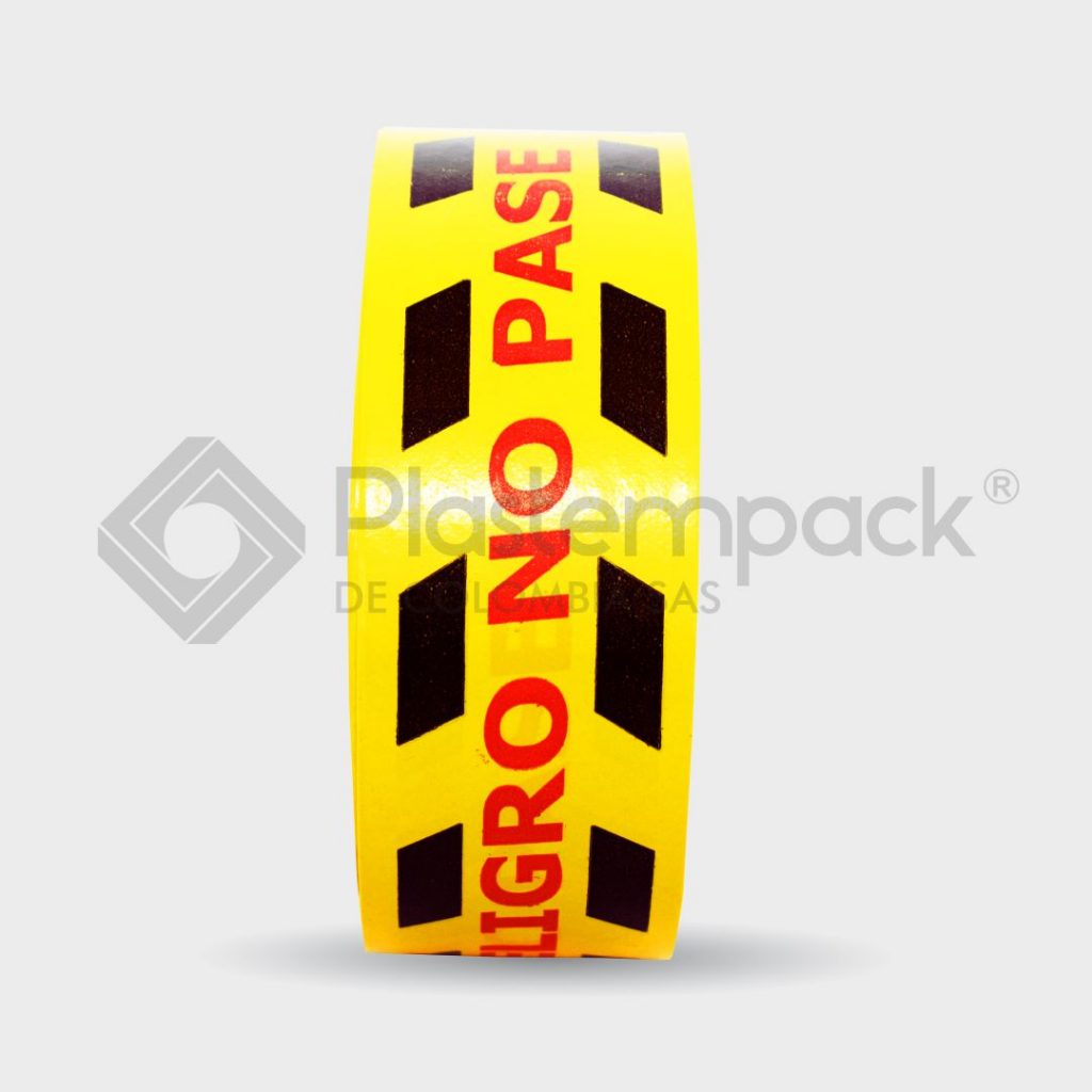 Cinta Señalización Peligro No Pase-Precaución Amarilla 9cm x 460 Metros ...