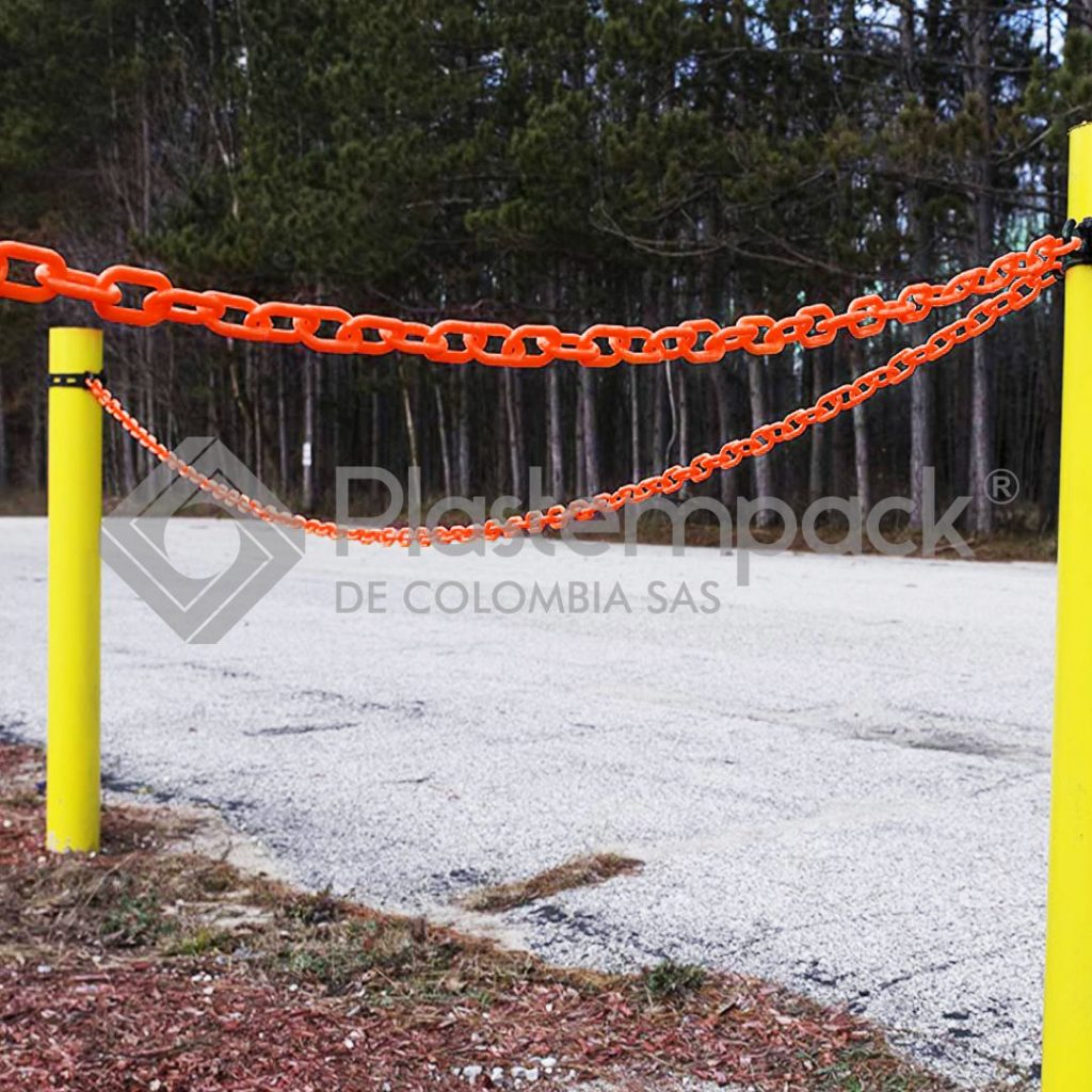 Cadena Plástica Naranja 5/16 x20 Metros