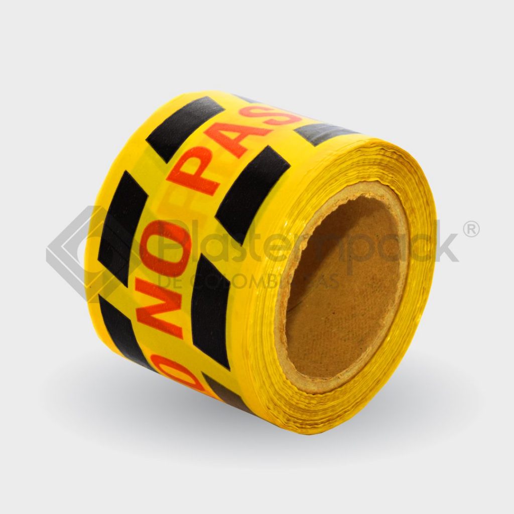 Cinta Señalización Peligro No Pase-Precaución Amarilla 9 cm x 100 ...