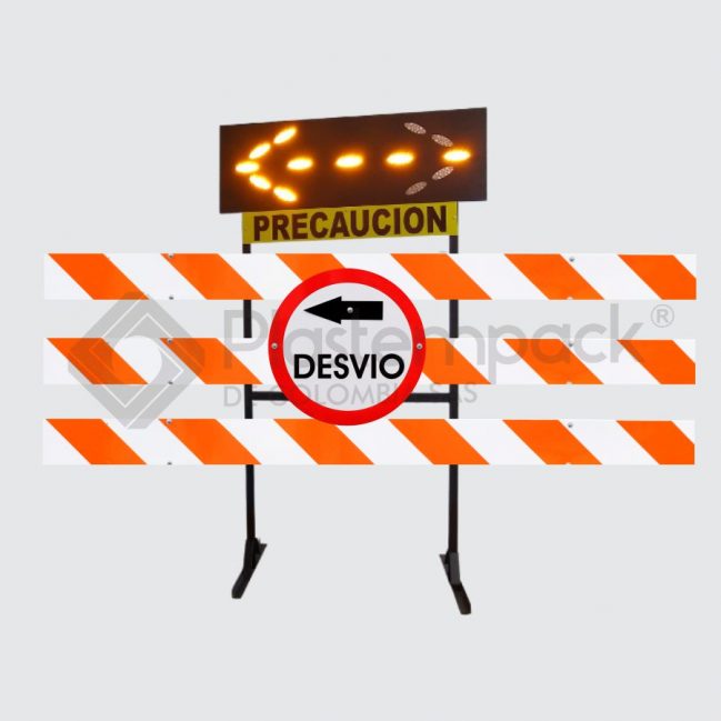 Barricada Metálica Con Flecha