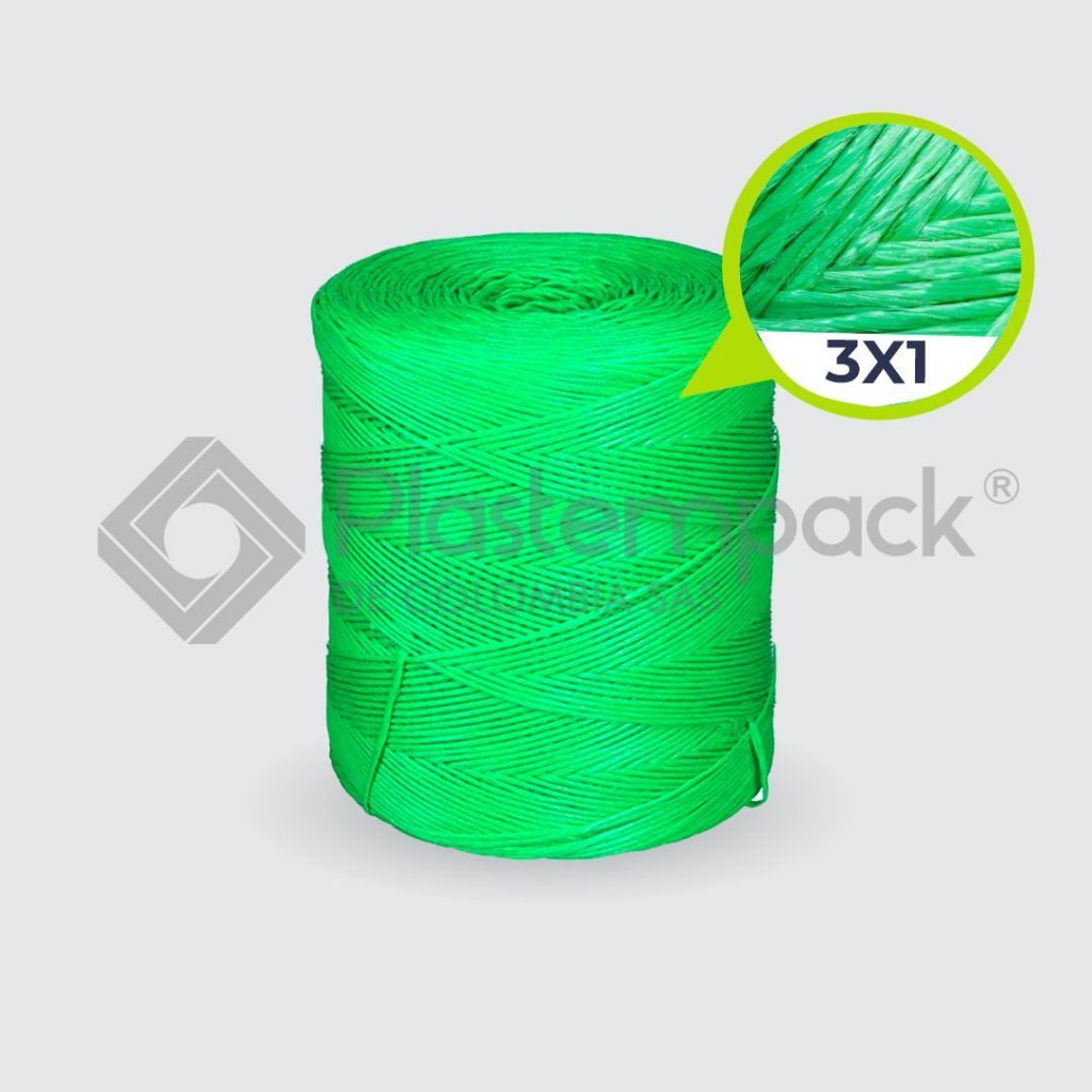 Hilos De Polipropileno Verde 3x1