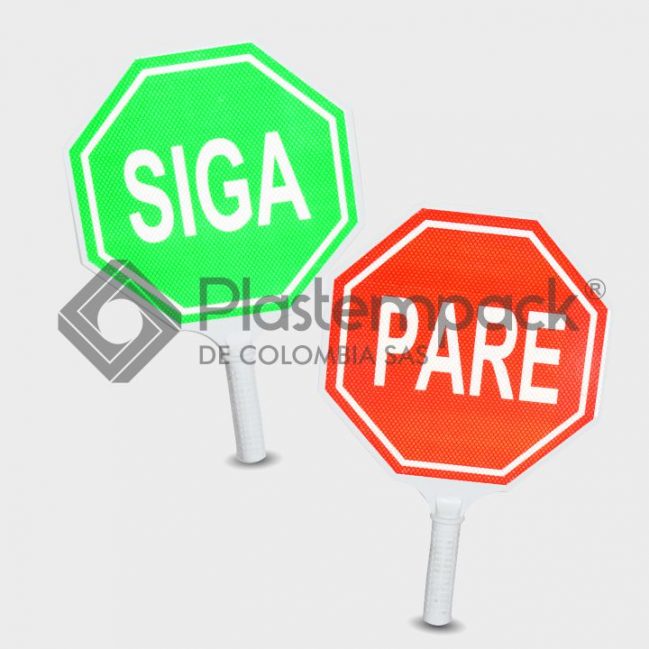 Paleta Pare Y Siga Alta intensidad 30 CM