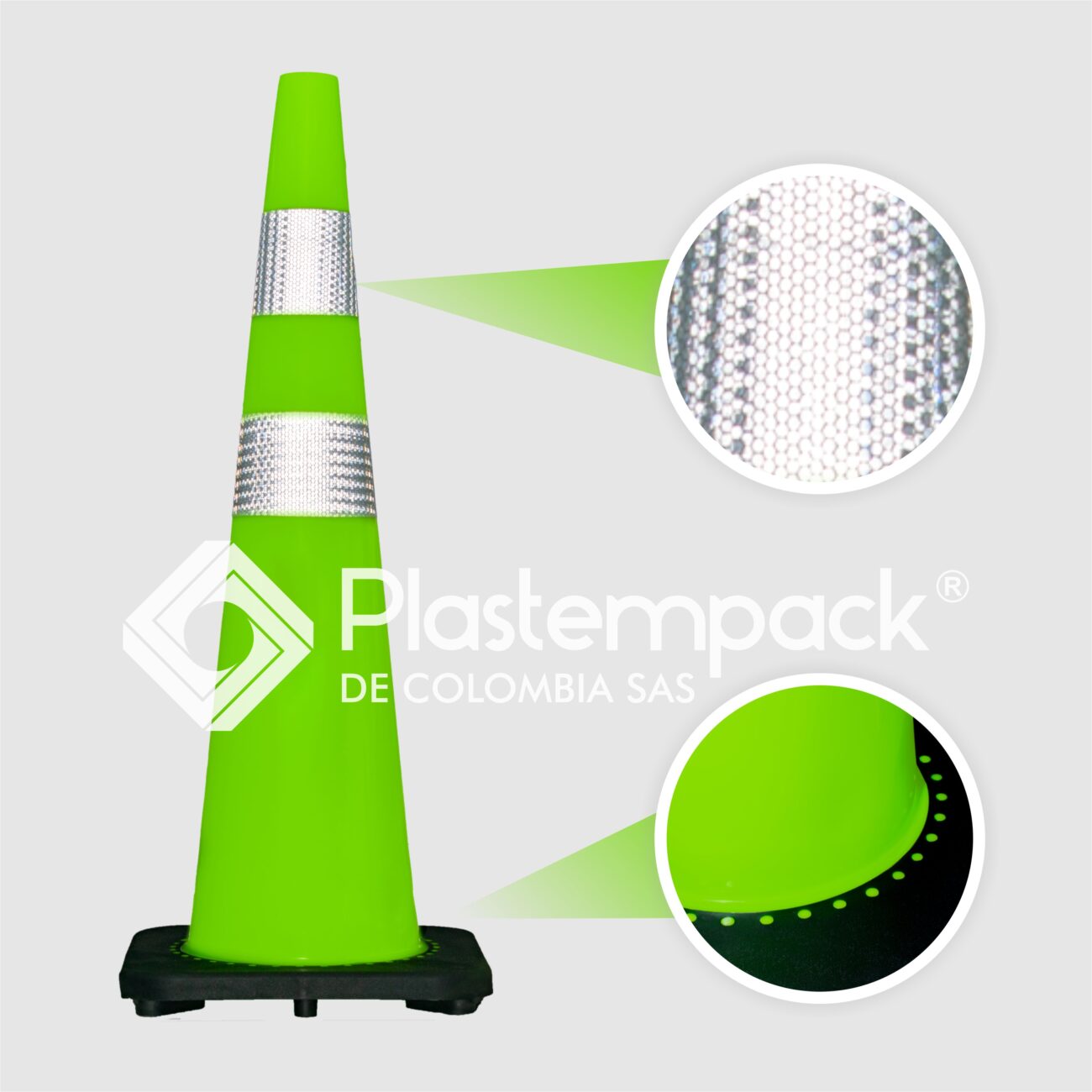 Cono Verde 90 CM Tipo Americano