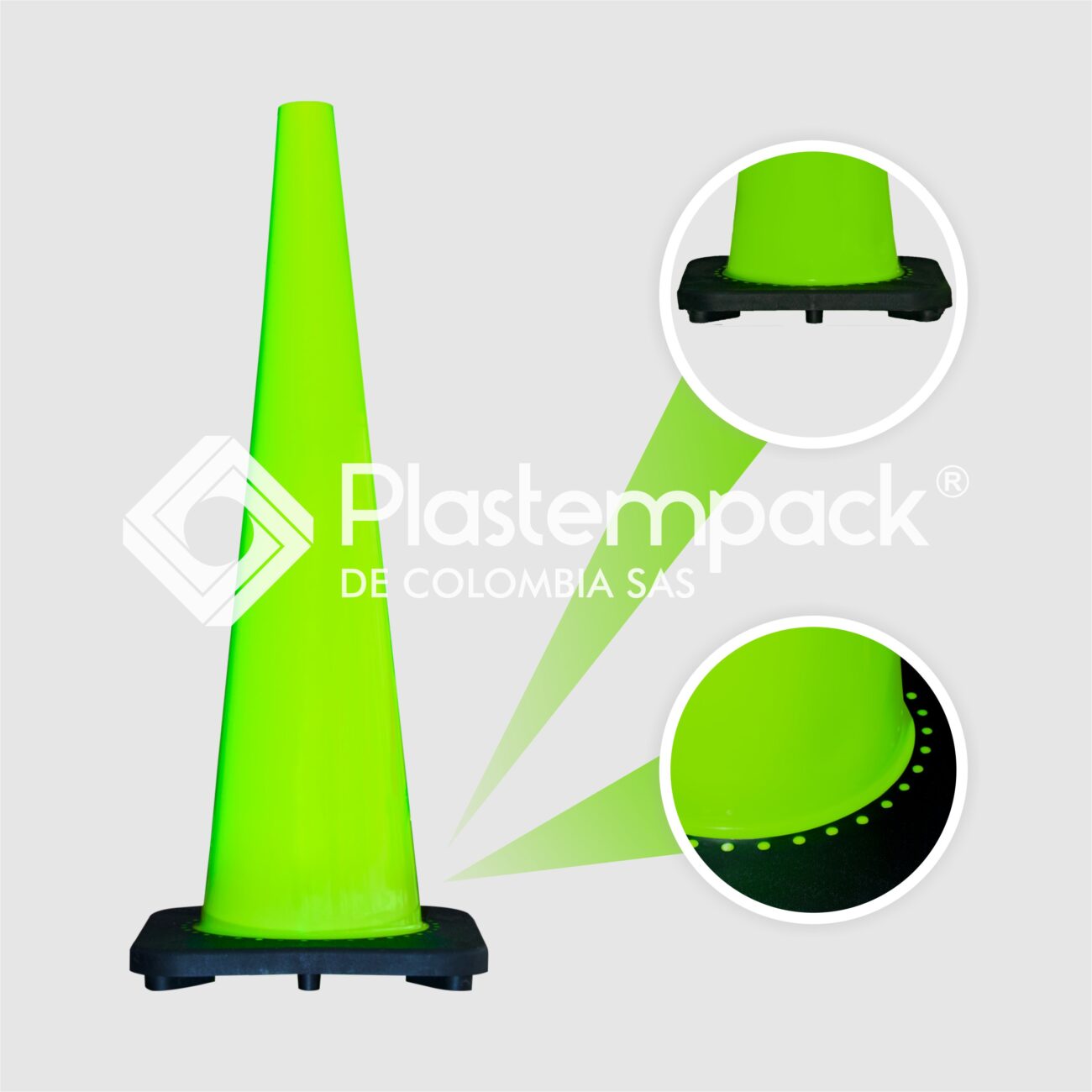 Cono Verde 90 CM Tipo Americano