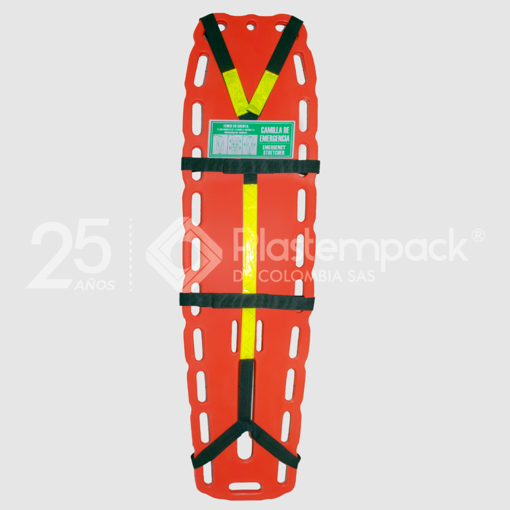 Camilla De Emergencia Plástica Naranja