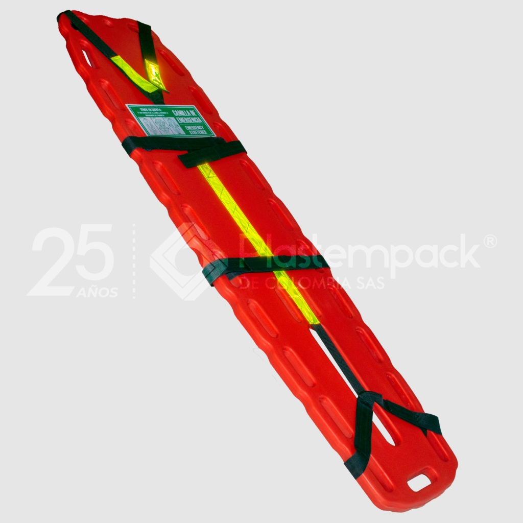 Camilla De Emergencia Plástica Naranja